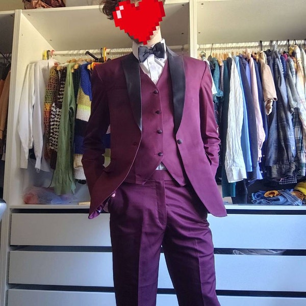 Premium Rust Suit, Men Linen Suit, 2 Piece Wedding Linen Suit ...