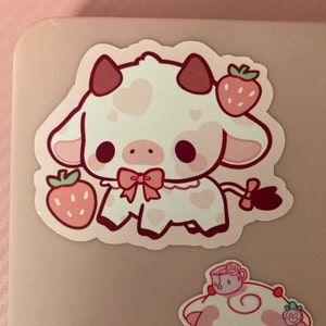 Cupid Cow Sticker Stickers Cute Kawaii Decal Cut - Etsy UK