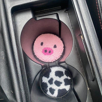 Set of 2 Car Coaster Christmas Gift Pink Car Accessories - Etsy