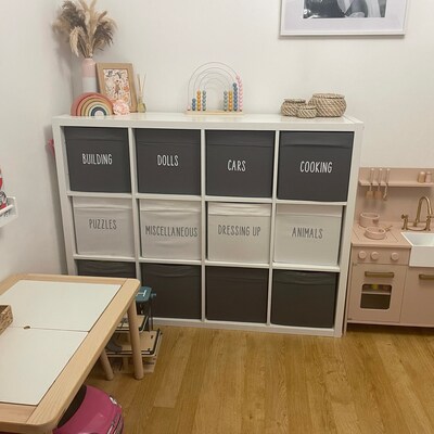 IKEA KALLAX DRONA Box Sticker Personalised Vinyl Labels - Etsy UK