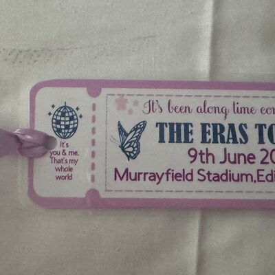 Era Tour Concert Ticket Design Bookmark - Etsy UK