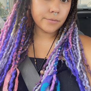 Dark Sprite Half Set of Wool Dreadlocks | Etsy