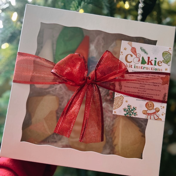 Editable Christmas Cookie Instructions Card Template, Editable Cookie ...