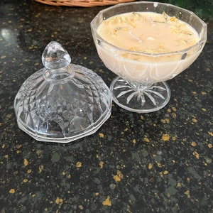 Vintage Pink Glass Candle, Vintage Pink Sugar Bowl, Cranberry Prosecco ...