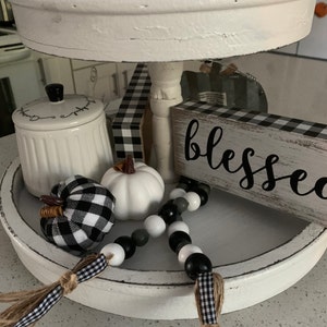 Rae Dunn Inspired, Home Decor, Farmhouse Decor, Rustic Decor, Tiered ...