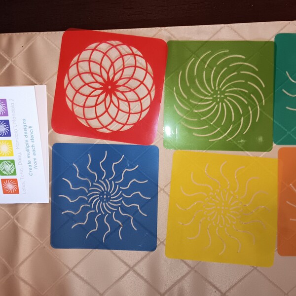 12 Mandala Grid Stencil for Large Canvases up to 24 - Etsy
