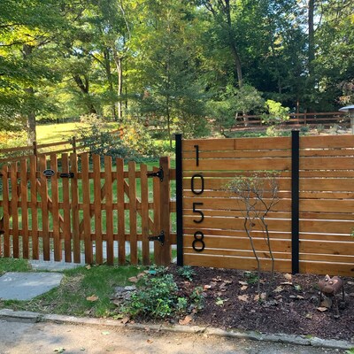 10 Inch Metal House Numbers Address Sign Numbers Modern - Etsy