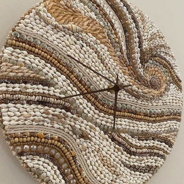 SHELL WALL ART 9x9 Mosaic | "aphrodite" | Gifts for Mom | Handmade Shell Art | Beach Art | Sea ...