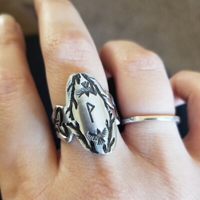 Raven Ring Viking Ring Rune Ring for Women Celtic Ring Viking Jewelry ...