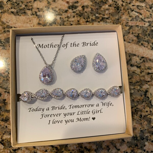 Mother of the Bride Set, Mother of the Groom Set , Bridal Jewelry Set ...