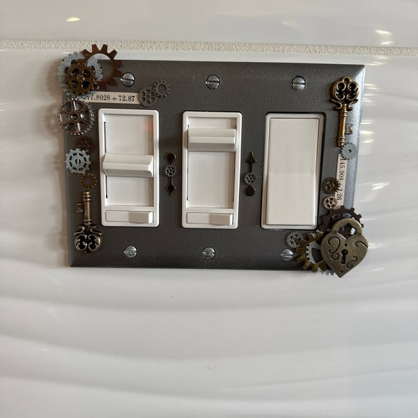 Bronze Industrial / Steampunk Outlet Cover is Individually Handcrafted ...