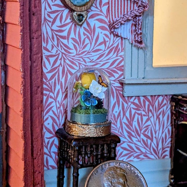 MICRO Mini Garden Snail, 1mm Shell, Handmade 1:12 Scale Miniature Brown ...