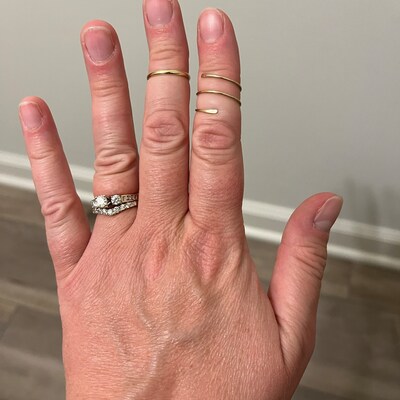 Set of 4 Knuckle Rings, Knuckle Rings, Knuckle Ring Set, Stacking Rings ...