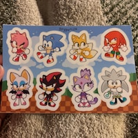 Sonic Characters Sticker Sheet - Etsy UK