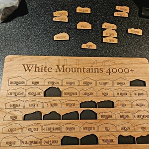 Colorado 14ers Peak Bagging Tracker Sign 14,000 Ft 58 Mountain Hiking ...