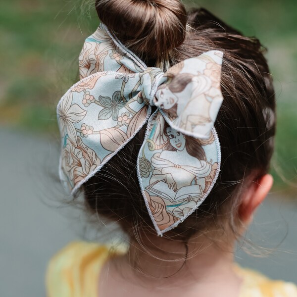 Disney Princess Fable Bows | Princess Floral Bow - Etsy