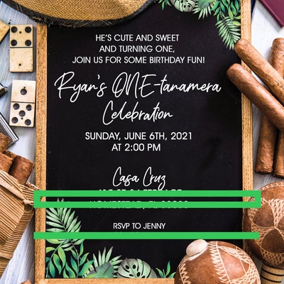 Boricua Party Hispanic Party Puerto Rican Invite Fiesta - Etsy