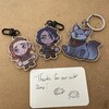 Palia Romanceable Npc's Double Sided Clear Acrylic Charm, Reth, Tish ...
