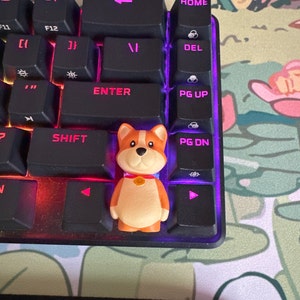 Custom Lazy Capybara Artisan Keycaps Hand Painted Resin Print Gaming ...
