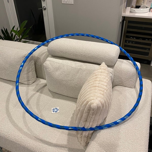 Teal Prismatic Taped Travel Hula Hoop / Fully Taped Performance Hoop ...