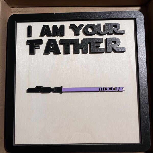 I Am Their Father Wooden Sign, Personalized Kids Name Frame for Dad ...