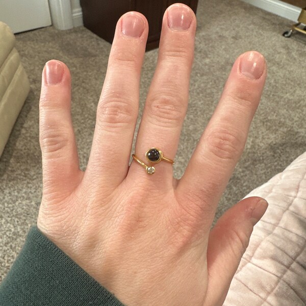 PERIMADE Custom Photo Projection Ring • Personalized Picture Inside ...