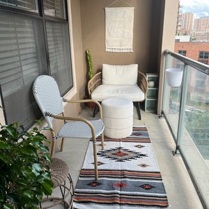 Navy & Orange Aztec Rug, Tribal Rug, Southwestern Rug, Kilim, Boho Rug ...