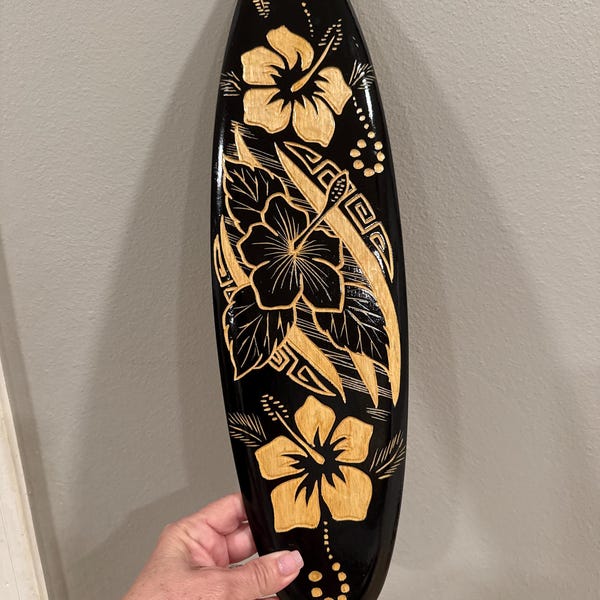 Hawaiian Ulua Fish Black Vinyl Decal Car / Truck Window Sticker ( 3", 6 ...