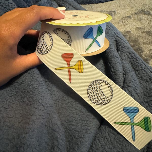 Argyle Ribbon Blue and Green for Golf Gift Wrap, Golf Gifts, Favors ...