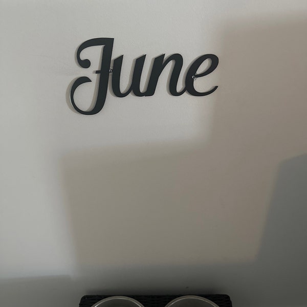 Custom Cursive Word Metal Wall Decor | Steel Personalized Wall Art 5-8 ...