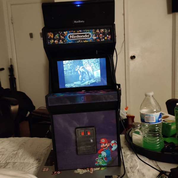 Nintendo Switch Stand Retro Arcade Cabinet With Storage for Original ...