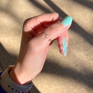 Arch Ring Silver Arch Ring Gold Arch Ring Curve Ring Angle | Etsy