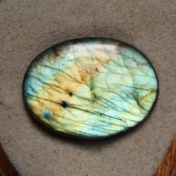 Natural Stunning Flashing Rainbow Labradorite Palm Stone-meditation ...