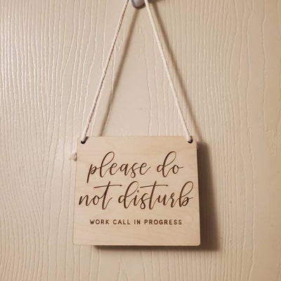Please Do Not Disturb Door Sign, Conference Call Sign, Video Call Sign ...