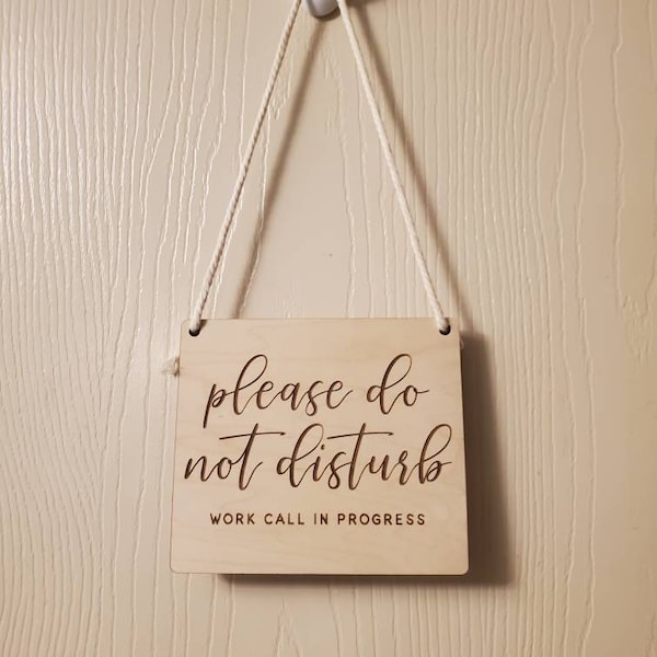 Please Do Not Disturb Door Sign, Conference Call Sign, Video Call Sign ...
