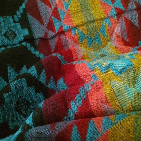 Handmade Alpaca Wool Blanket. (sunset Sky) Queen Size. Handcrafted by ...