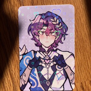 Dr.ratio Aventurine Honkai Star Rail HSR Holographic Heart Photocards ...