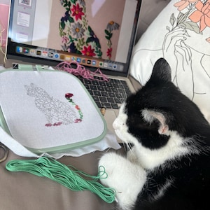 Spring Meadows Embroidery PDF Pattern, Digital Download, Flower Art ...