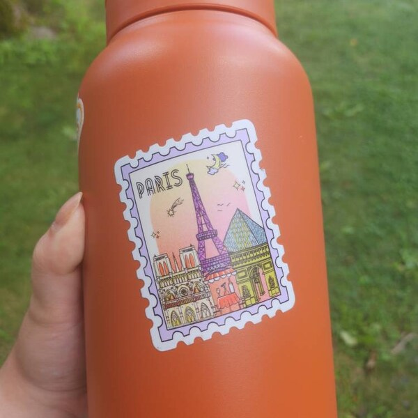 PARIS Sticker, Paris France Sticker, Paris Skyline Vinyl Sticker ...