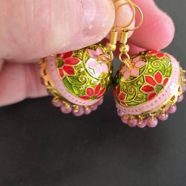 Designer Bridal Long Rani Haar Necklace Set White Pearls Earrings Gold ...