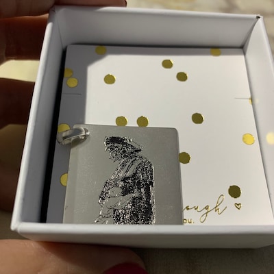 Child's Artwork Keychain Children Drawing Jewelry Custom Handwriting ...