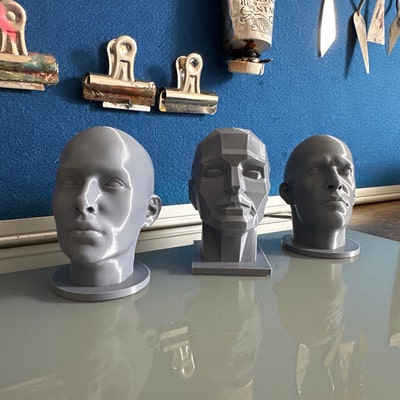 Female Realistic Head Bust Portrait Reference Tool Multiple Sizes - Etsy