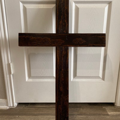 Large Wood Cross. Very Large Wooden Cross. Church Size Cross. Church ...