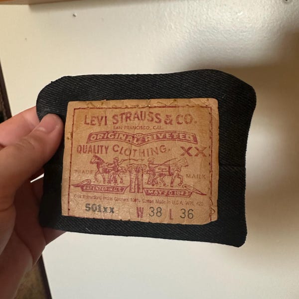 Black Denim Coin & Credit Card Purse - Upcycle Levis - Etsy