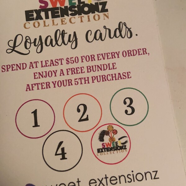 Custom Logo Business Loyalty Cards, Business Thank You Cards, Custom ...