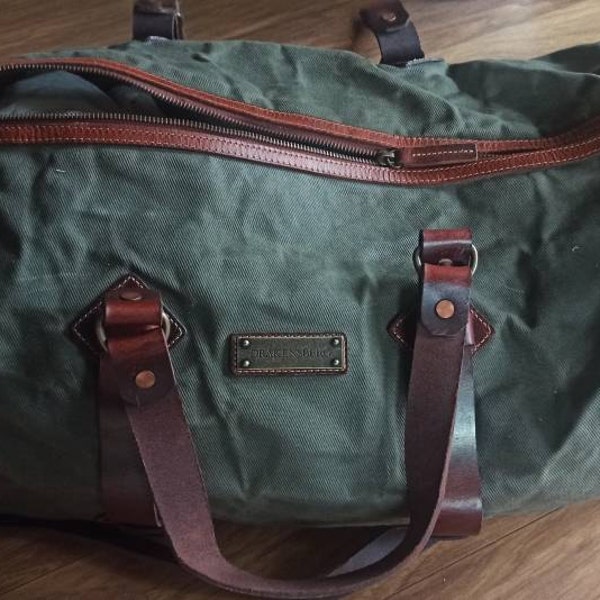 DRAKENSBERG Weekender »cody« Forest-green, Handmade Travel Bag & Sports ...