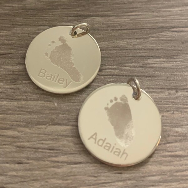 Add a Disc, Engraved Disc, Monogrammed Disc, Custom Handwriting Pendant ...
