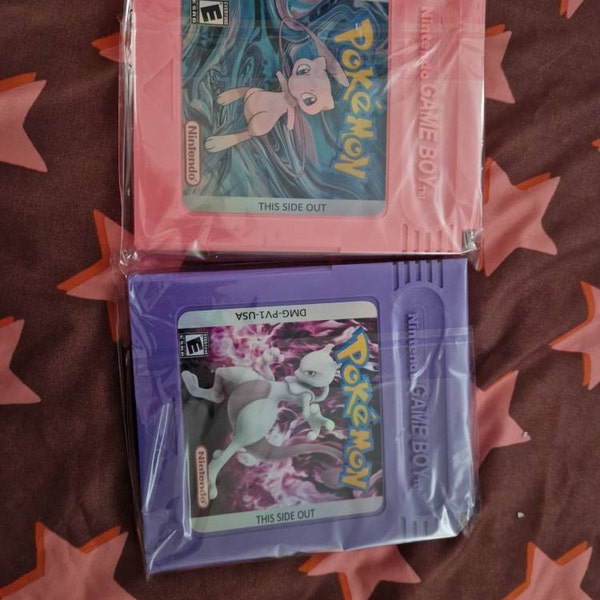 Pokemon Mew, Giant Size Nintendo Gameboy Pink Cartridge, Great Gift ...