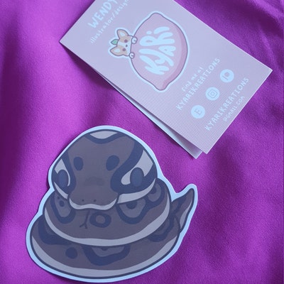 Ball Python Stickers Cute Snake Stickers - Etsy