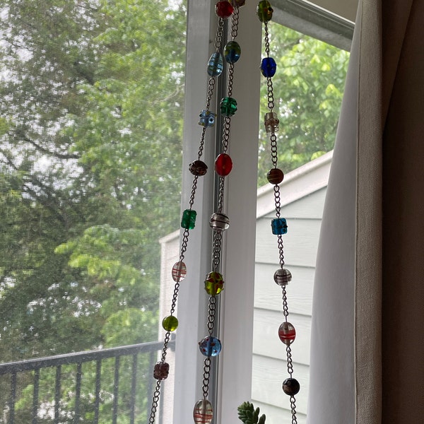 Beaded Ceiling Fan Chain Pulls/boho Light Pulls/vintage Vibe Ceiling ...